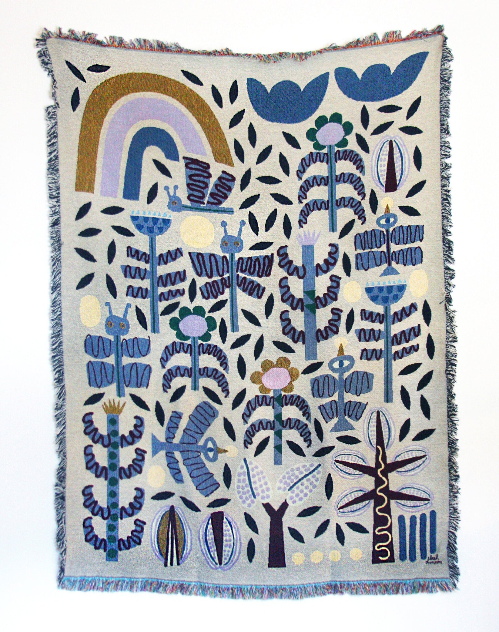 Pollinate Throw Blanket Tapestry – Leah Duncan